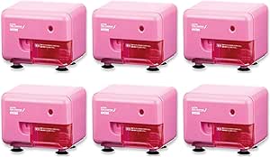 Amazon.co.jp: アスカ Asmix 電動シャープナー ピンク EPS121P × 6 : 文房具・オフィス用品