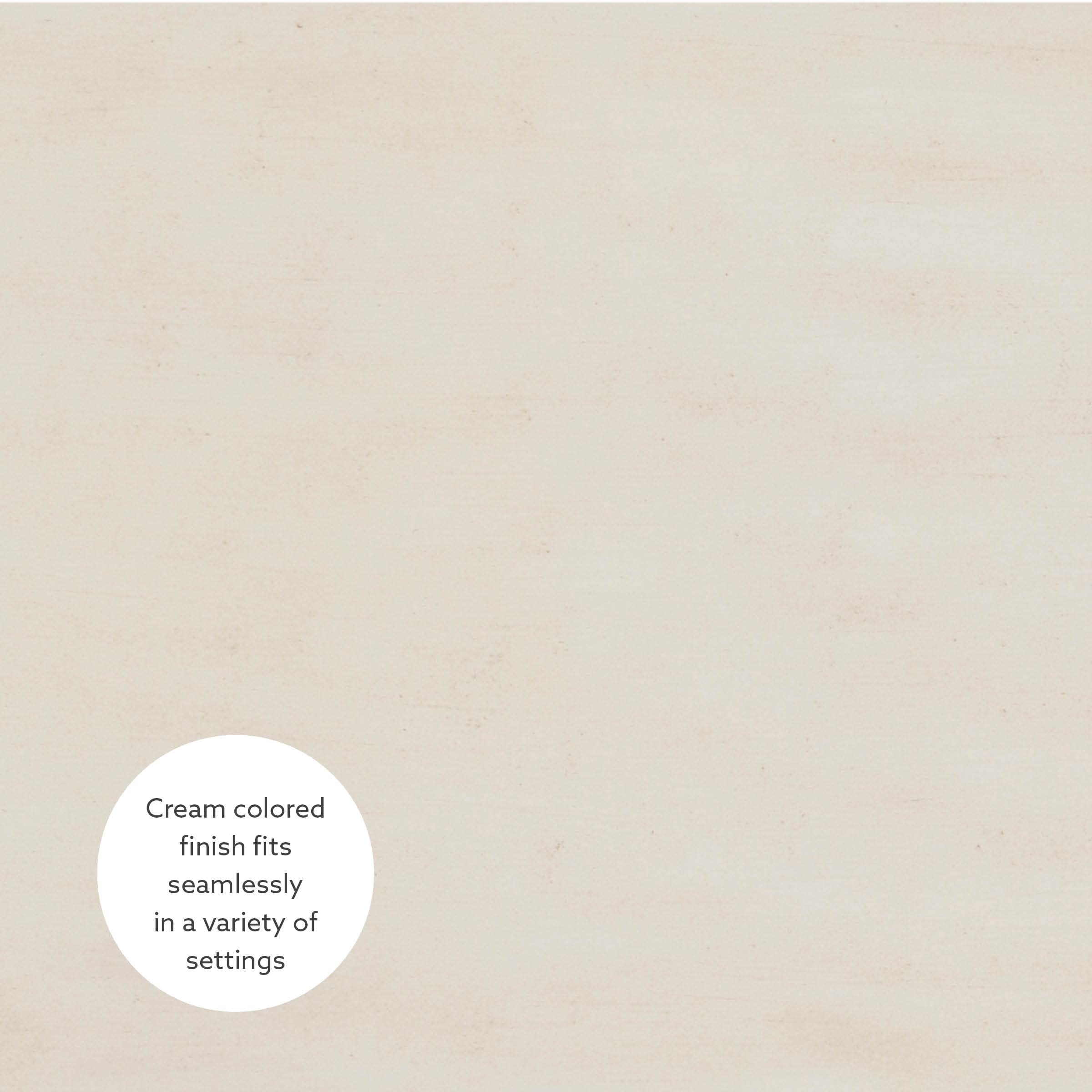 Powell Cream Two Shelves Tanner 3D Carved Cabinet