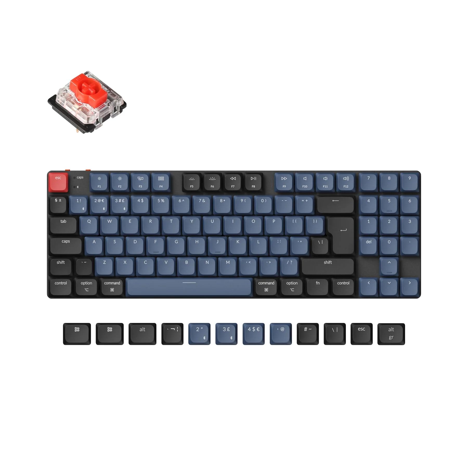 Keychron K13 Pro Ultra-Slim QMK/VIA Wireless Mechanical Keyboard TKL ...