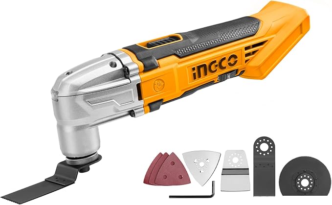 INGCO 20V Lithium-ion Multi-Tool 5000-20000RPM (Body Only) Cordless ...