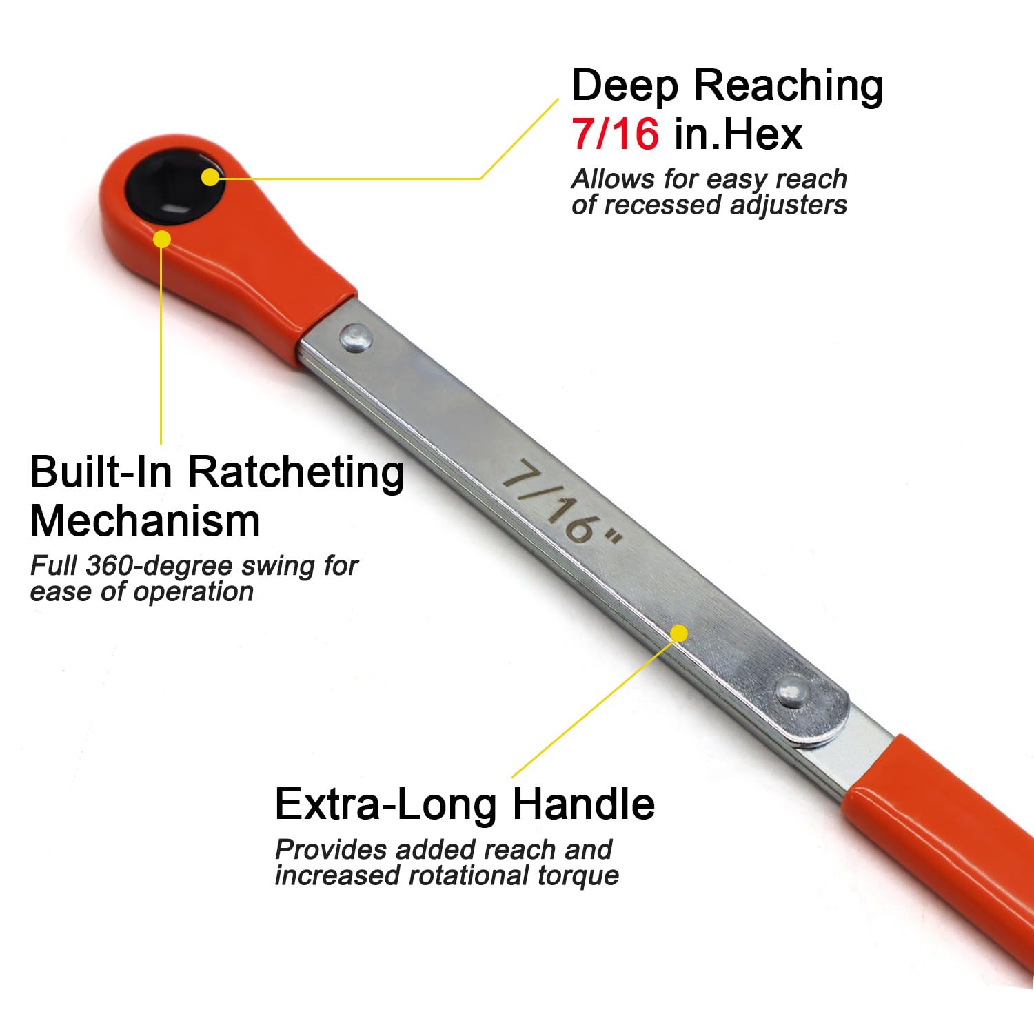 Snapklik.com : Automatic Slack Adjuster Release Tool And Wrench Fork ...