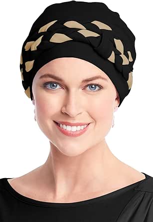 Double Braid Turban Set - All Cotton 2 pc Chemo Cancer Turbans for ...