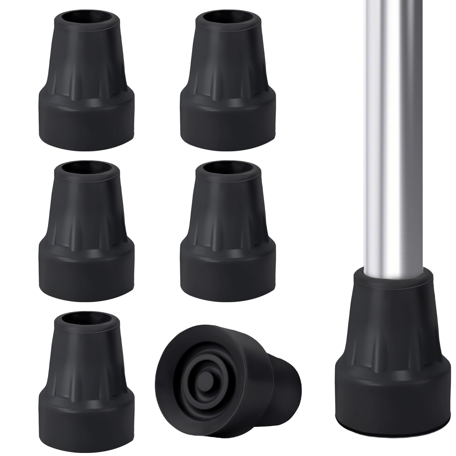 Amazon.com: 6pcs Crutch Tips, 7/8 inch Upgrade Crutch Rubber Tips Heavy ...