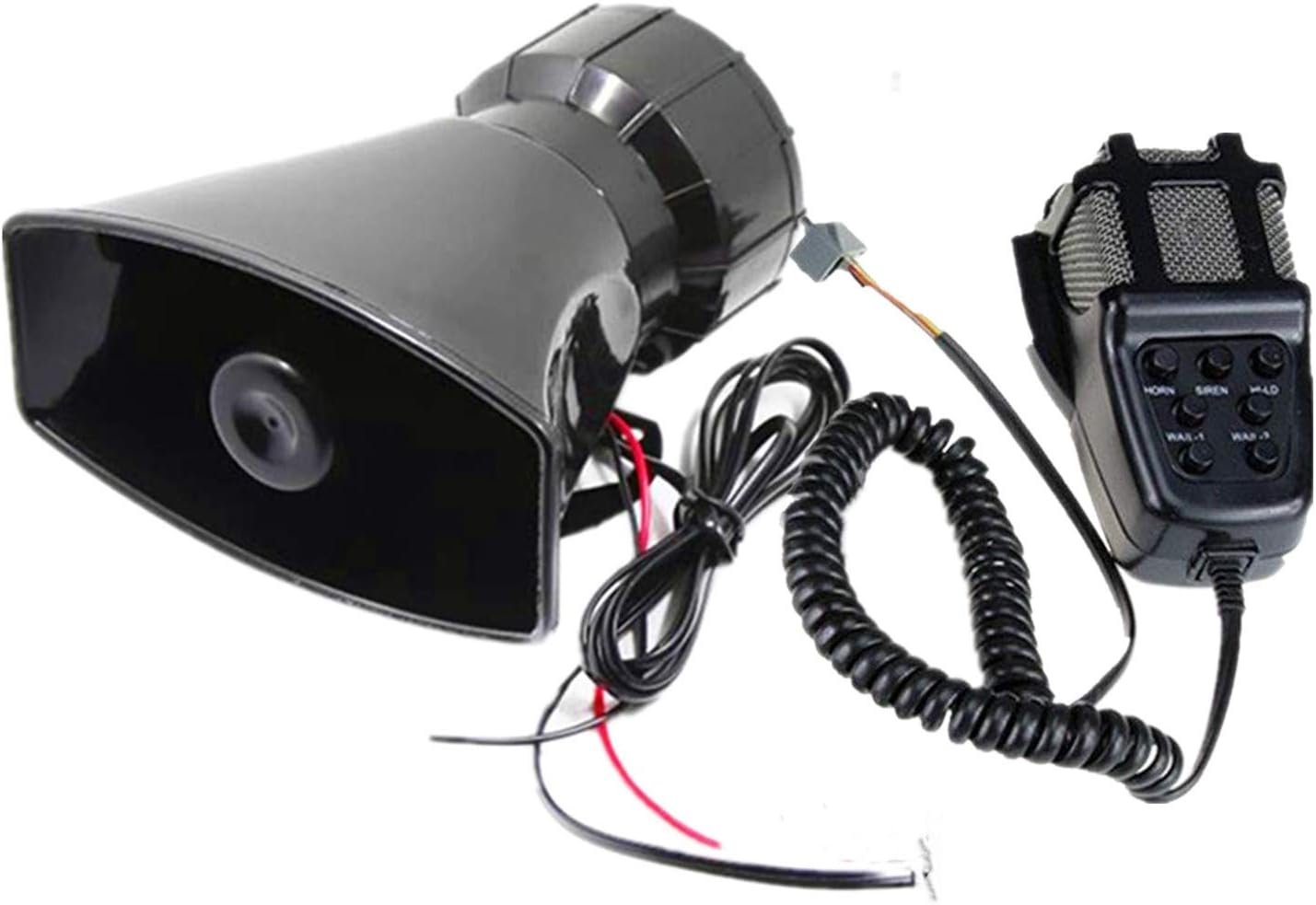 Amazon.com: Viping 7 Tone Car Siren Megaphone With Mic - 12V 80W ...