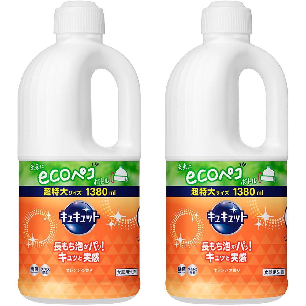 Amazon.co.jp: キュキュット つめかえ用 1380ml×2個セット : ドラッグストア