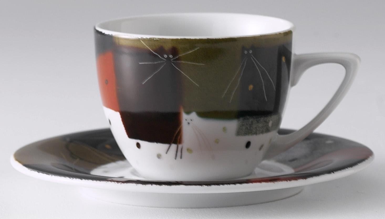 Amazon.com | Govinder Cats Die Jugendlichen Breakfast Cup & Saucer: Cup ...