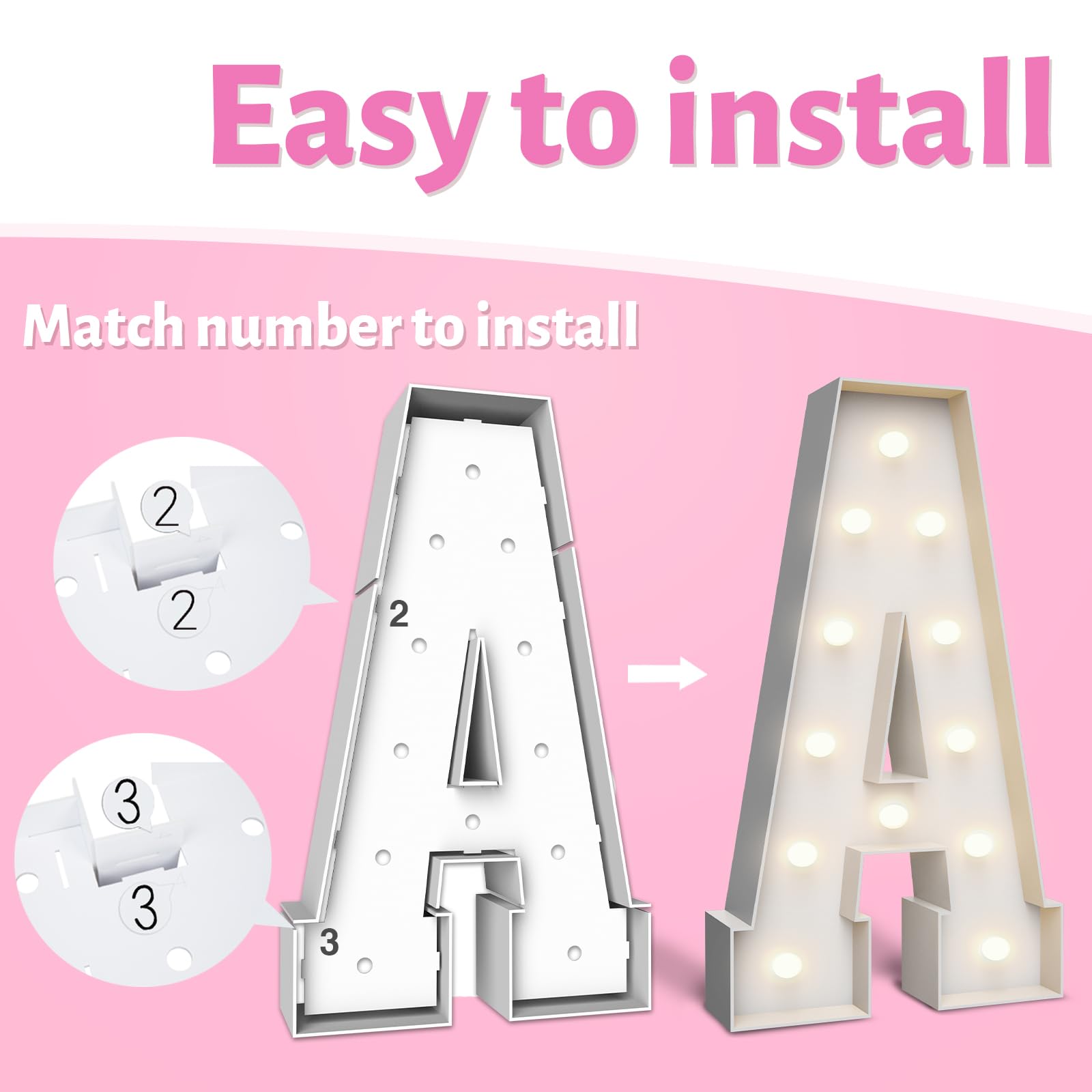 Snapklik.com : 3.5FT Marquee Light Up Numbers 7,Party Decoration Large ...