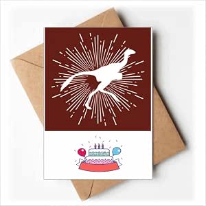 Amazon.com : Bird Feather Speed Predator Happy Birthday Greeting Cards ...