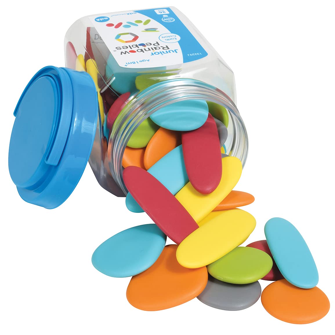 edx education Junior Rainbow Pebbles – Mini Jar – Earth Colors ...