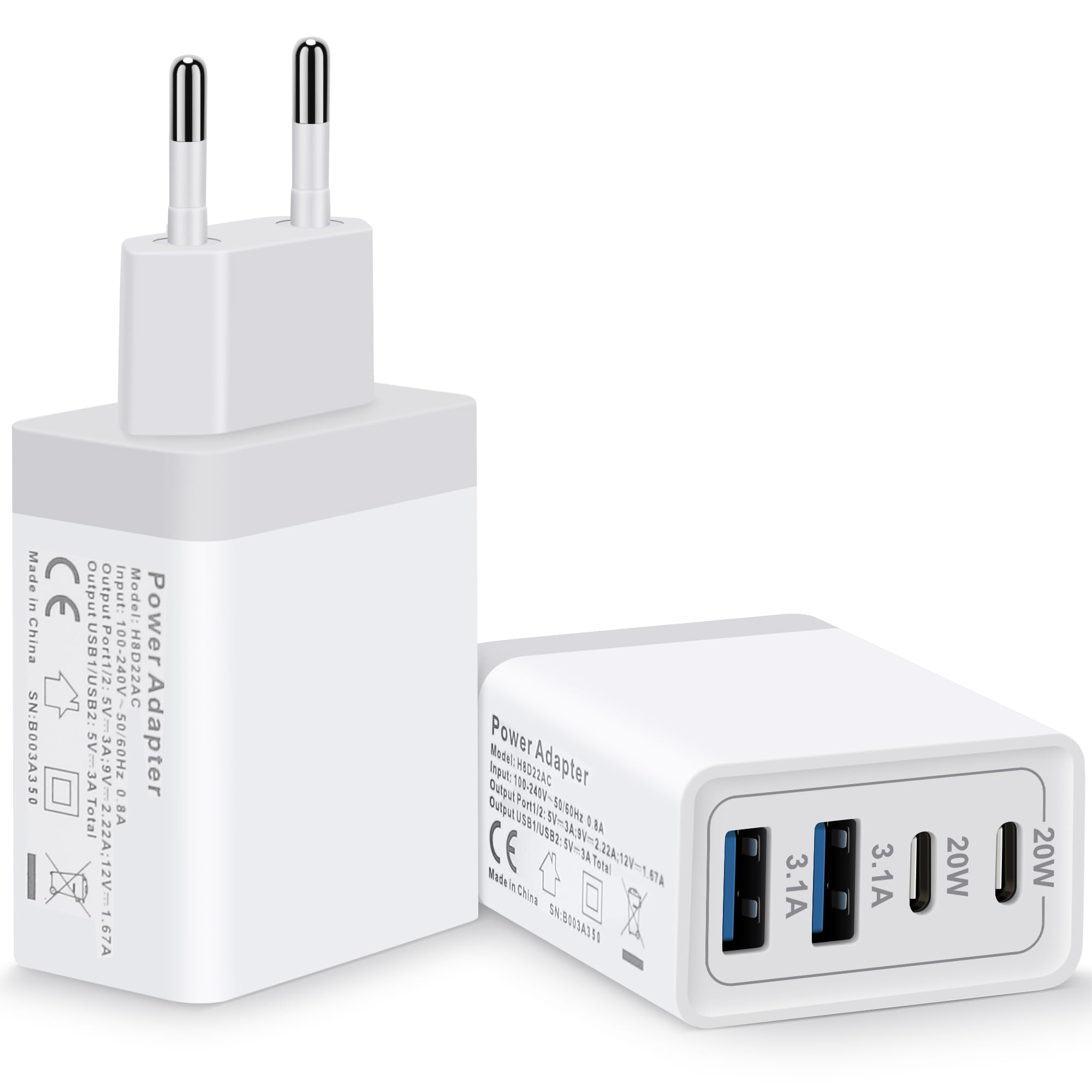 Amazon.com: European Travel Plug Adapter for International, France ...
