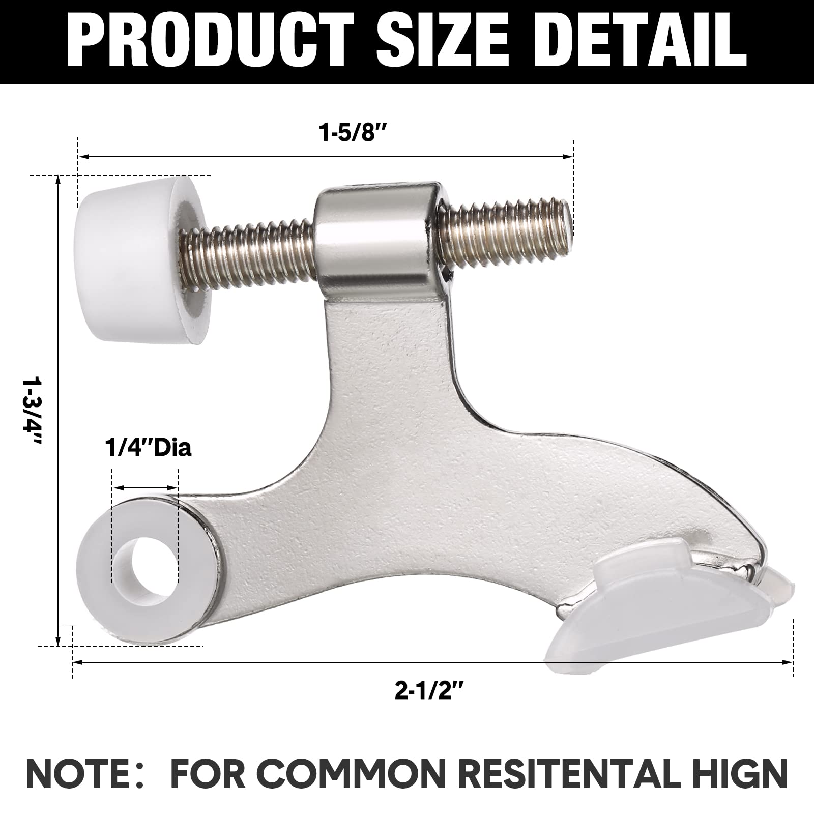 Snapklik.com : Chumia 20 Pieces Hinge Pin Door Stops Satin Brushed Door ...