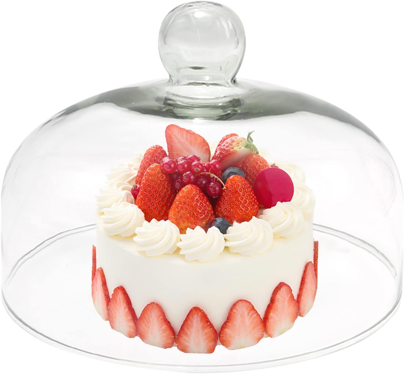 Amazon.com | UOIENRT Dome Cake Display Cover Dome Clear Cloche with ...