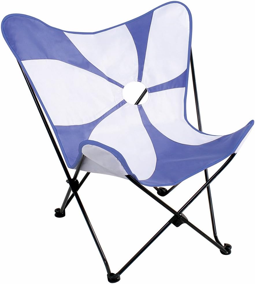 Amazon.com: LumiSource Butterfly Chair Purple with White Flower : Home ...