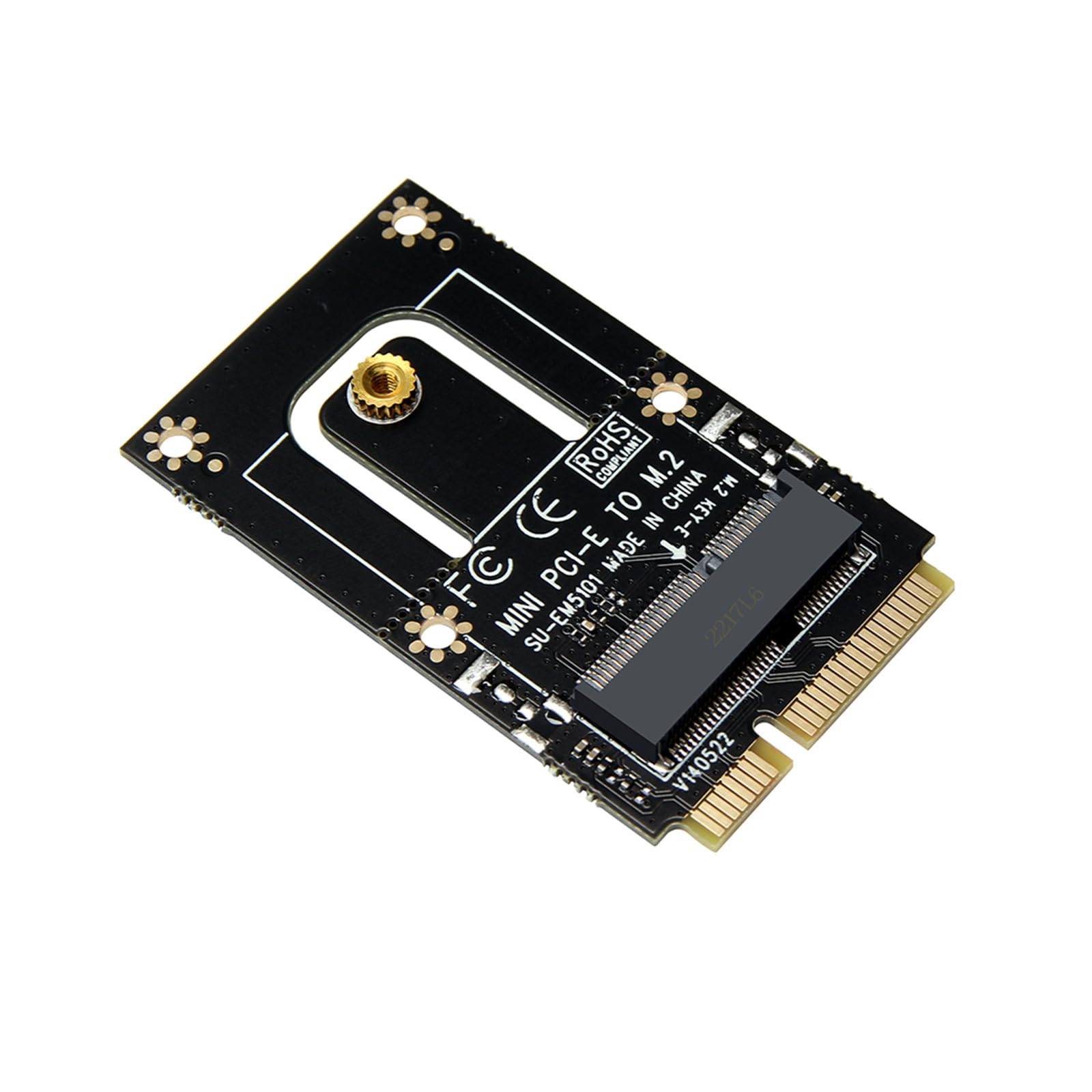 Amazon | M2 キー NGFF E インターフェイス M.2 NGFF から Mini PCI-E アダプタコンバータコンバータ拡張 ...