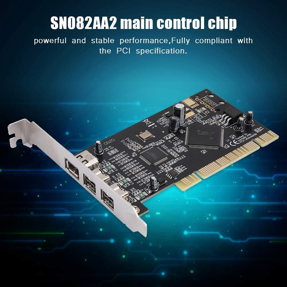 PCI 3-port Firewire 800 Video Capture Card, 800mbps Controller Card ...