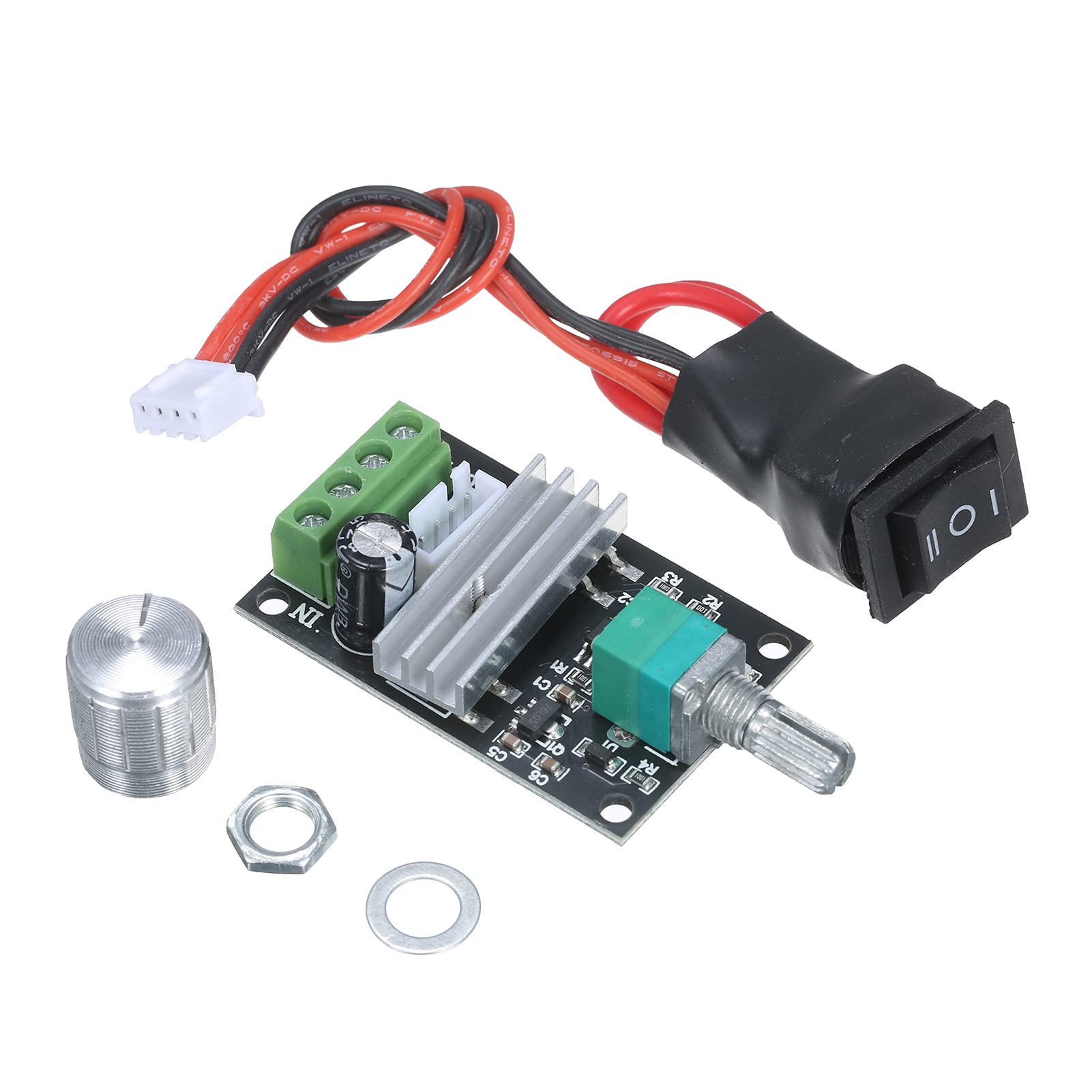 Buy PWM DC Motor Speed Controller DC 3A Speed Adjustable Motor Driver ...