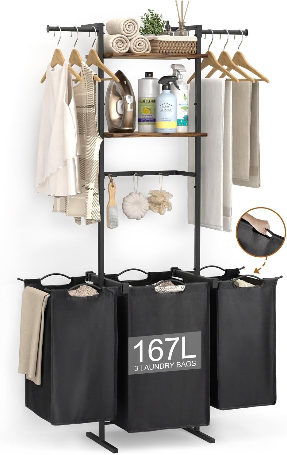 Amazon.com: Laundry Room Organization and Storage, Laundry Basket 3 ...