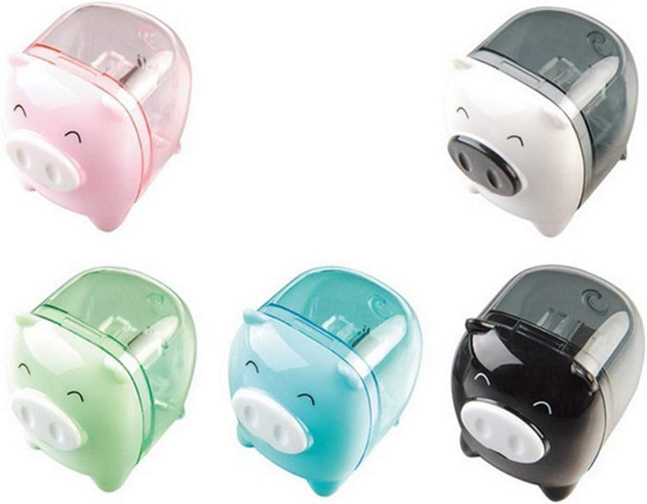 Amazon.com : Set of 5 Pig Shape Manual Pencil Sharpener premium quality ...