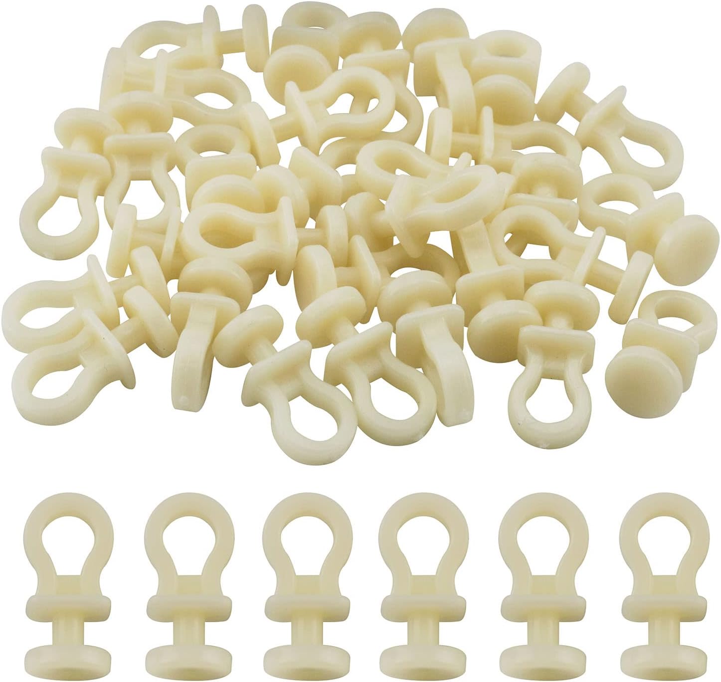 Amazon.com: Luomorgo 23mm/0.91 inch Length White Plastic Curtain Track ...