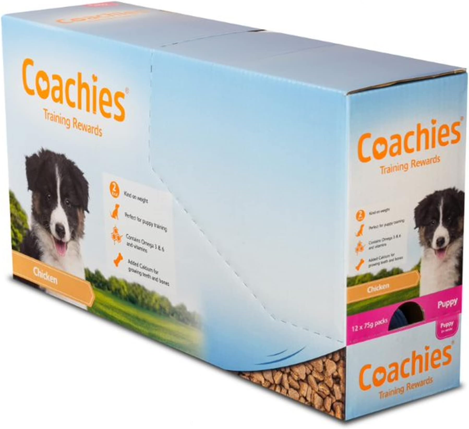 COACHIES Puppy Training Treats 75g – 12 pack, Chicken Flavour, Semi ...