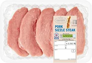 Morrisons Savers Pork Sizzle Steak 0.350kg : Amazon.co.uk: Grocery