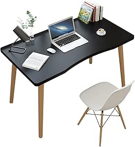 Amazon.com: Computer Desks Modern Wood Writing Desk Small PC Laptop ...