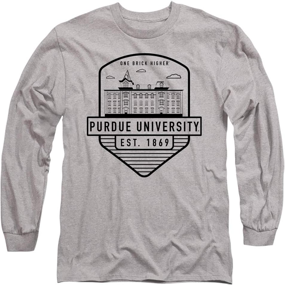Amazon.com: Purdue University Official Badge Unisex Adult Long-Sleeve T ...