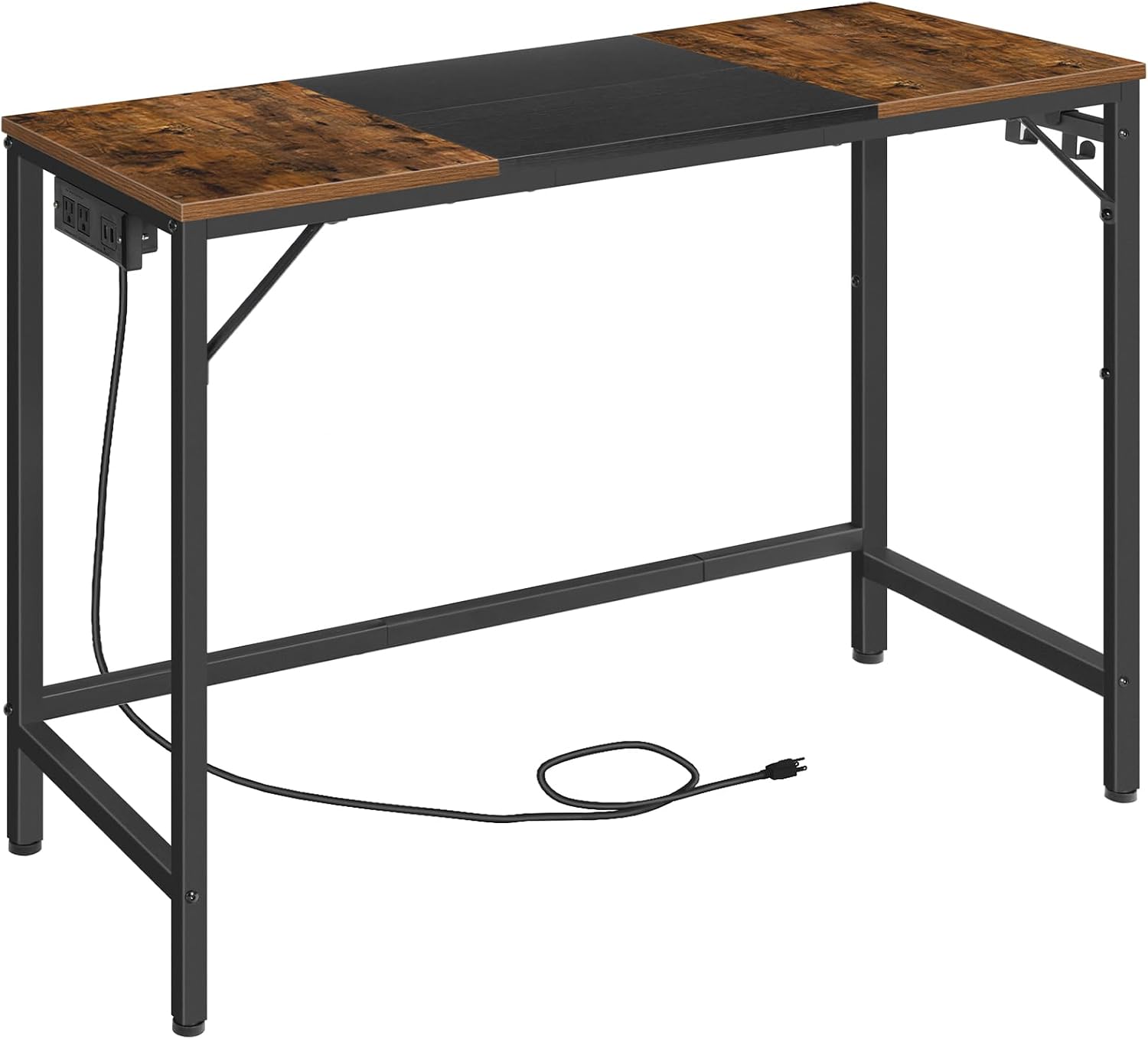 Amazon.com: HOOBRO Computer Desk, Home Office Desk with Power Outlet ...