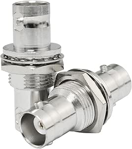 Amazon.com: SJZBIN 2PCS BNC Female to Female Adapter Bulkhead Insulated Connector Female to ...