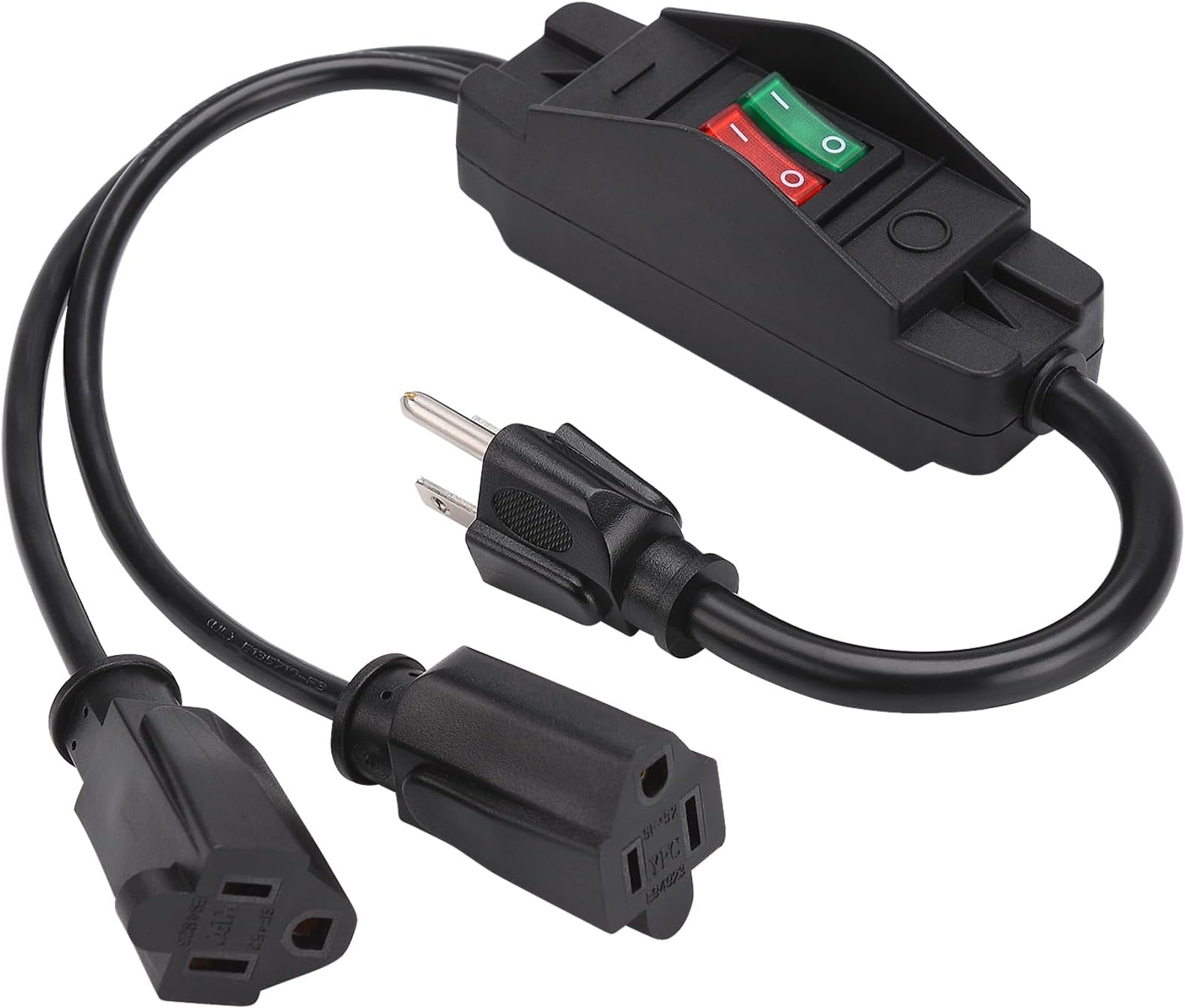 Amazon.com: Makevivi 2 Way Extension Cord with On/Off Switch 3 Prong ...