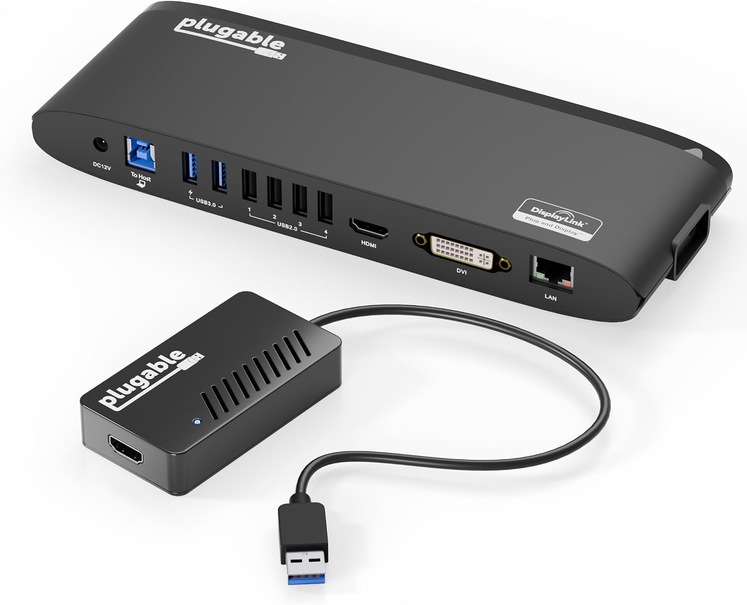Amazon.com: Plugable Triple Display Docking Bundle – Universal Dual ...