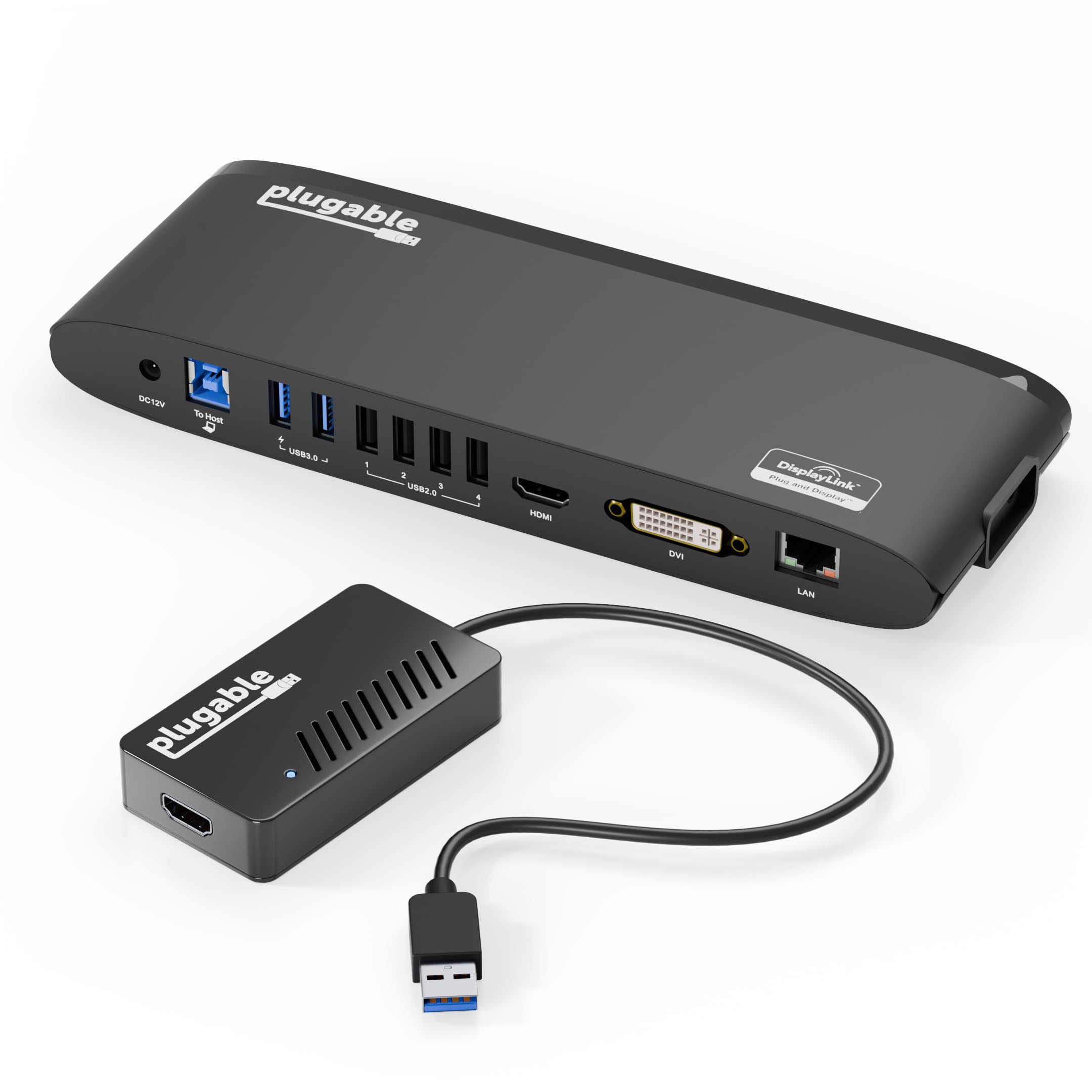 Amazon.com: Plugable Triple Display Docking Bundle – Universal Dual ...