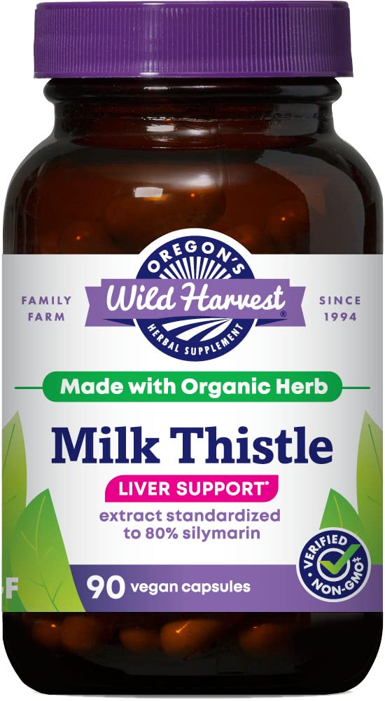 Amazon.com: Oregons Wild Harvest Milk Thistle -Organic - 90 caps ...