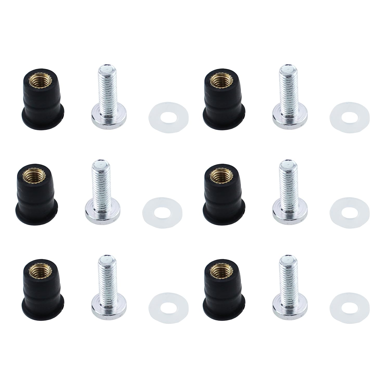 Amazon.com: RLECS 6PCS Metric M5 Neoprene Well Nut with Rubber Washer ...