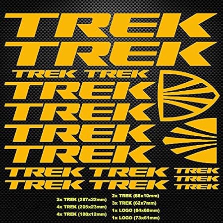 Amazon.com: For TREK Vinyl Decals Stickers Bike Frame Cycle Cycling ...