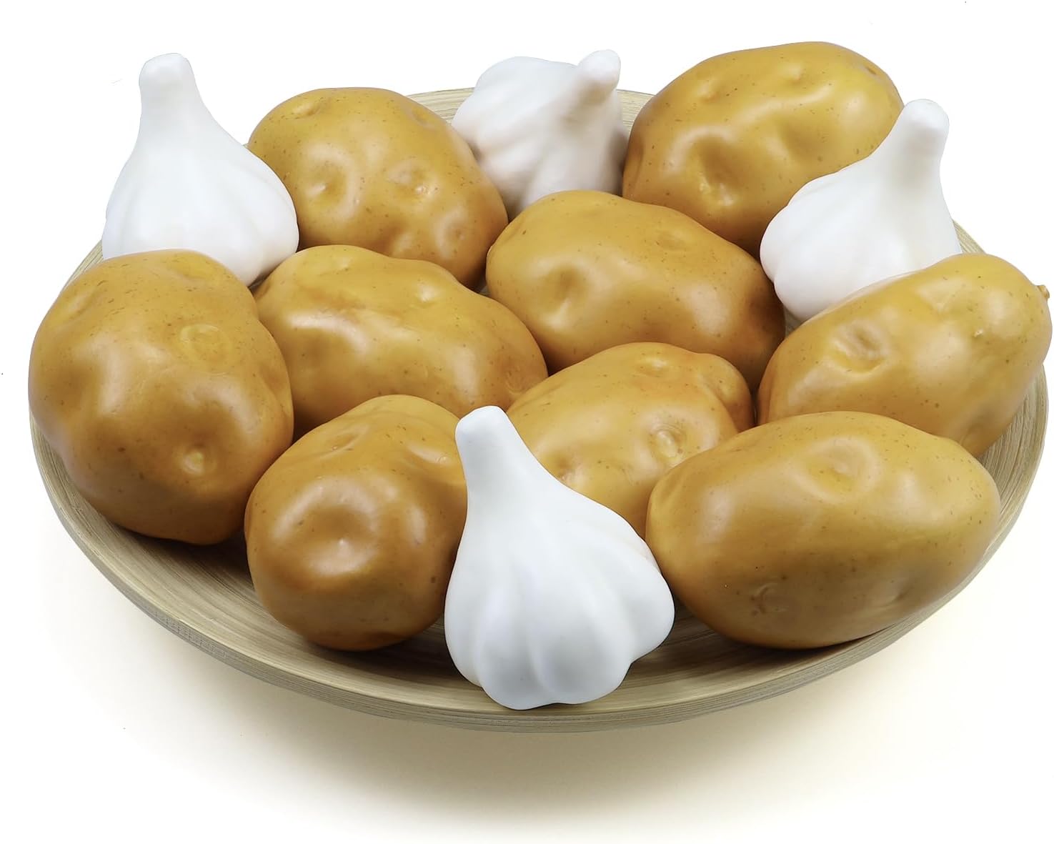 Amazon.com: Zzooi Artificial Lifelike Fake Garlic Faux Garlic White and ...