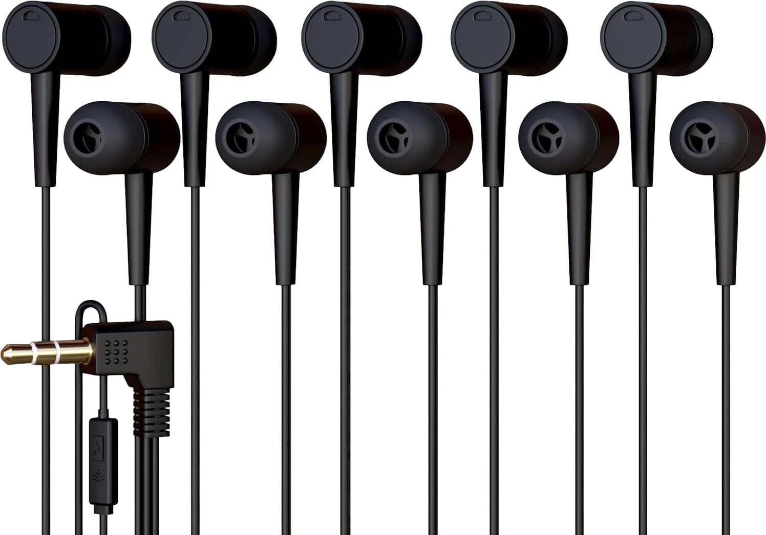 Amazon.com: 5 Pack Bulk Wired Earbuds with Microphone, In Ear ...