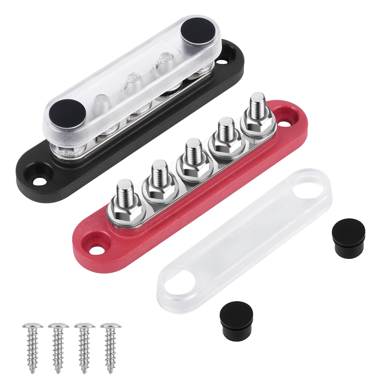 Amazon.com: Ozikutech 12v Bus Bar Power Distribution Block, 150A ...