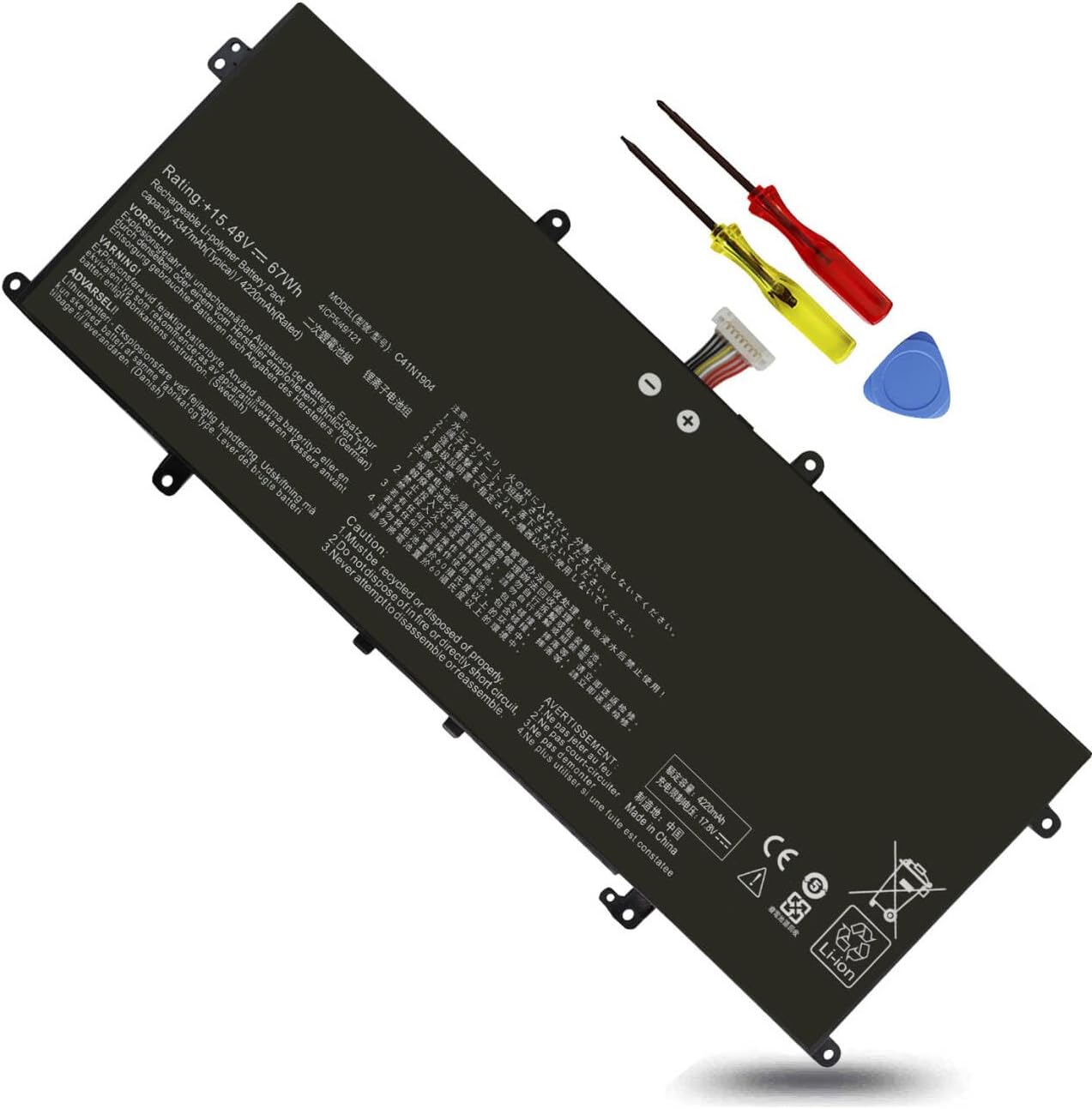 Amazon.com: 67Wh C41N1904 Battery Replacement for ASUS ZenBook 13 ...