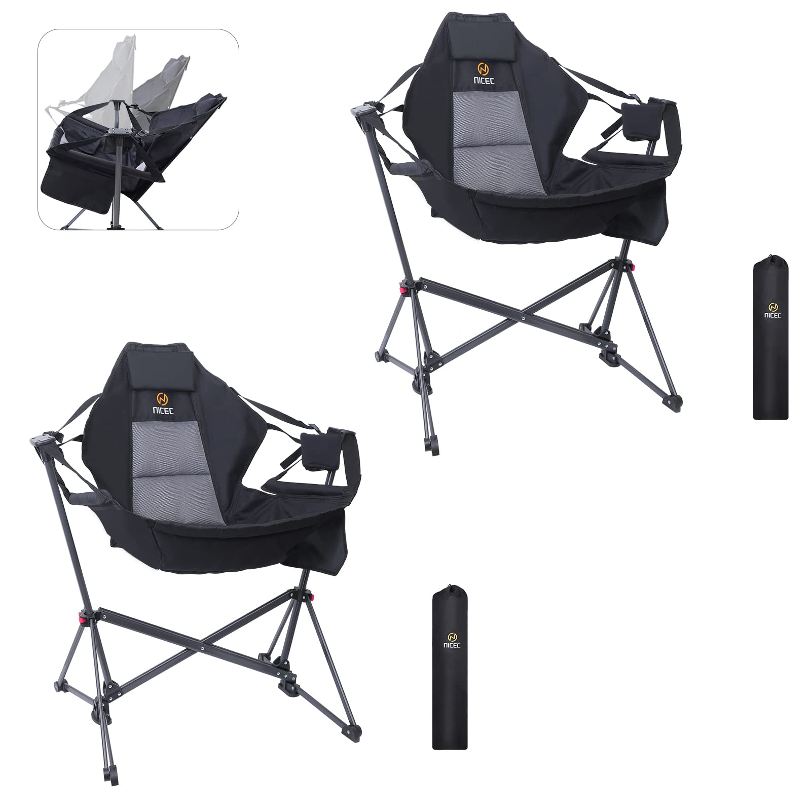 Amazon.com: Nice C Hammock Camping Chair, Camping Chair Rocker ...