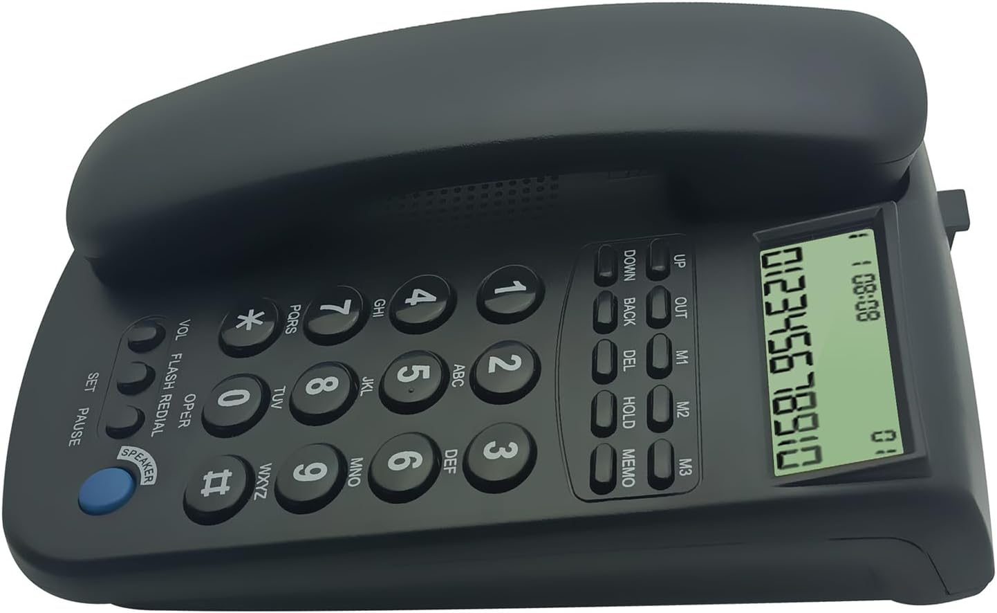 Amazon.com: GMBYLBY Big Button Telephone for Eldly Crystal Landline Trade Call Desk Display ...