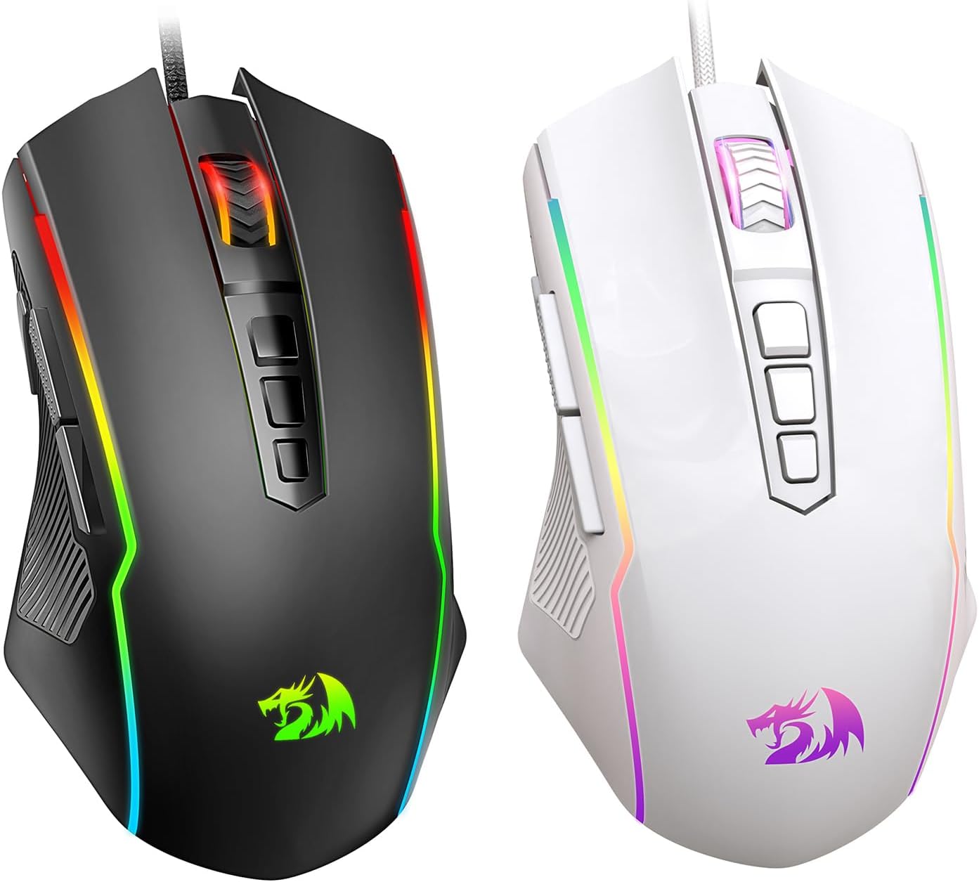 Amazon.com: Redragon M910-K Gaming Mouse and M910-W White Gaming Mouse ...