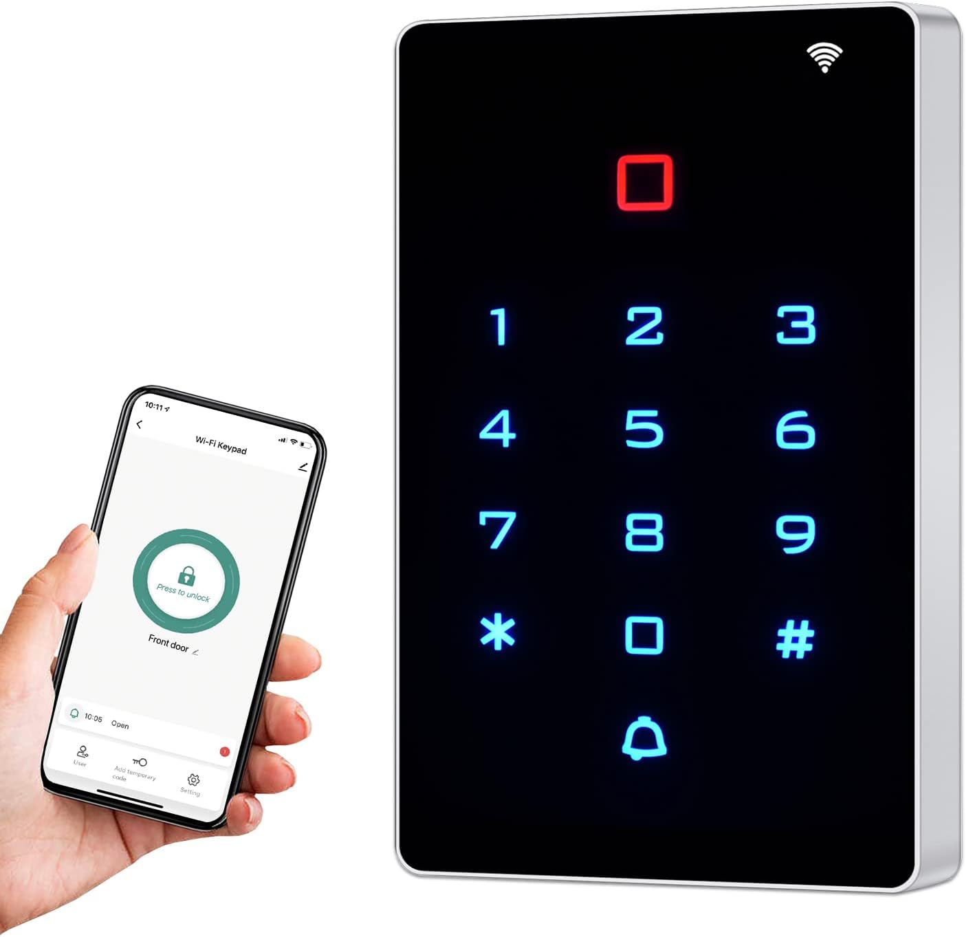 Amazon.com : HFeng Outdoor IP68 Waterproof RFID Keypad Touch Access ...