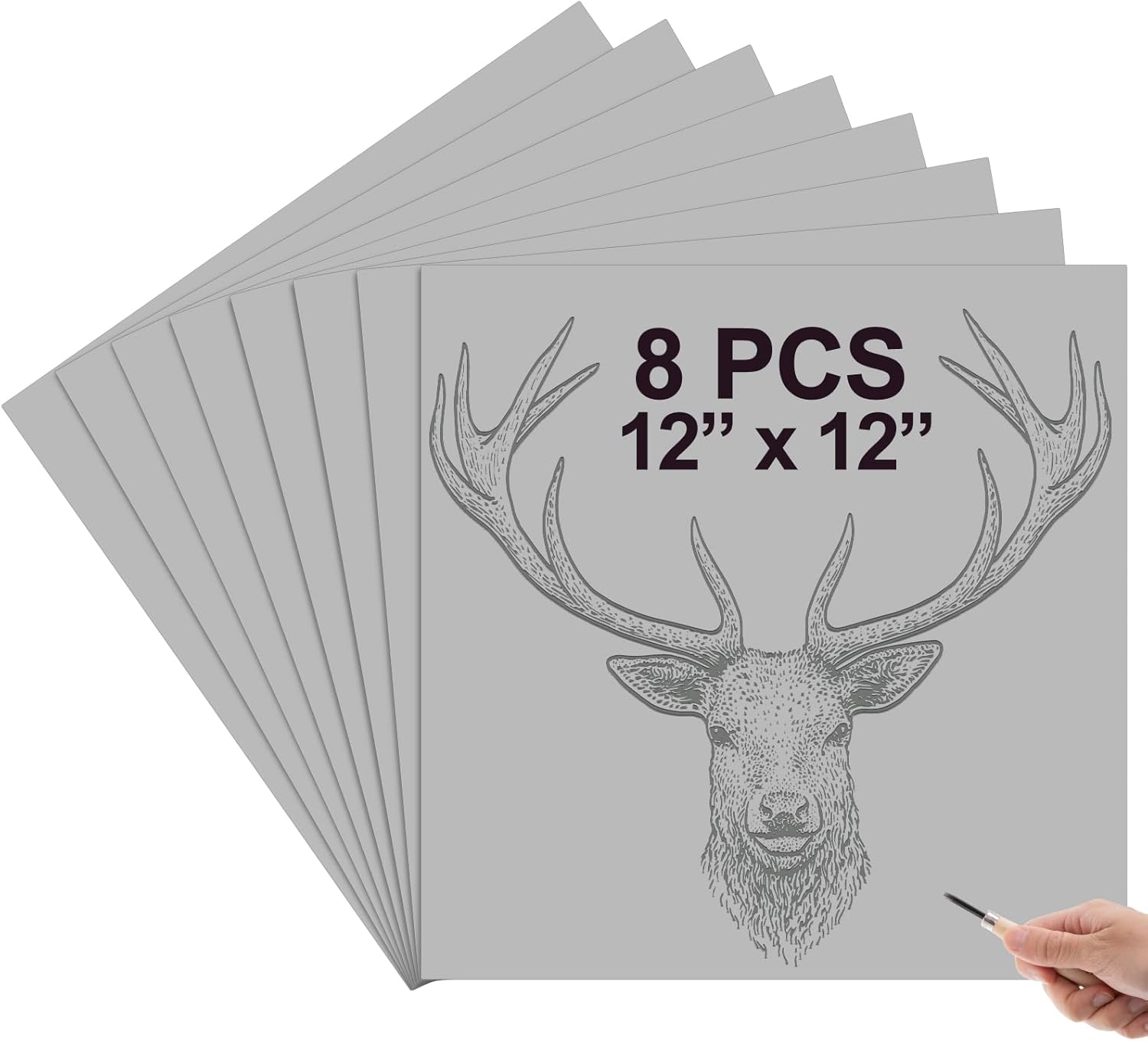 Amazon.com: Yeaqee 8 Pcs Linoleum Block Rubber Carving Block Soft ...