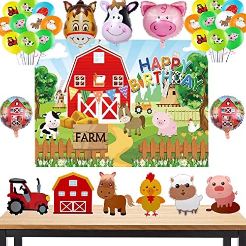 Amazon.com: 7Pcs/Pack Farm Themed Party Supplies,Indoor and Outdoor ...