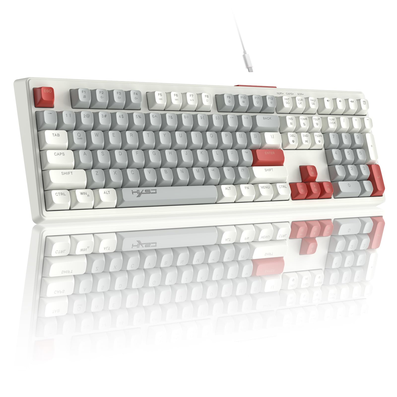 Buy A.JAZZ Gaming Keyboard,Wired Keyboard with RGB Backlight,Mute Full ...