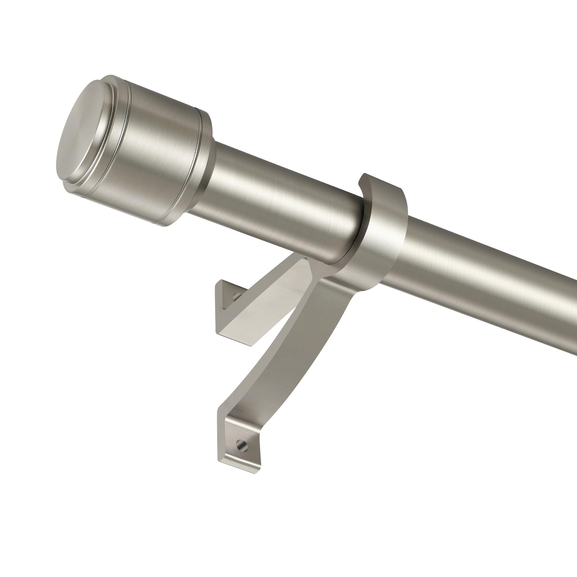 Snapklik.com : Brushed Nickel Curtain Rod For Windows 16 To 28 Inch ...