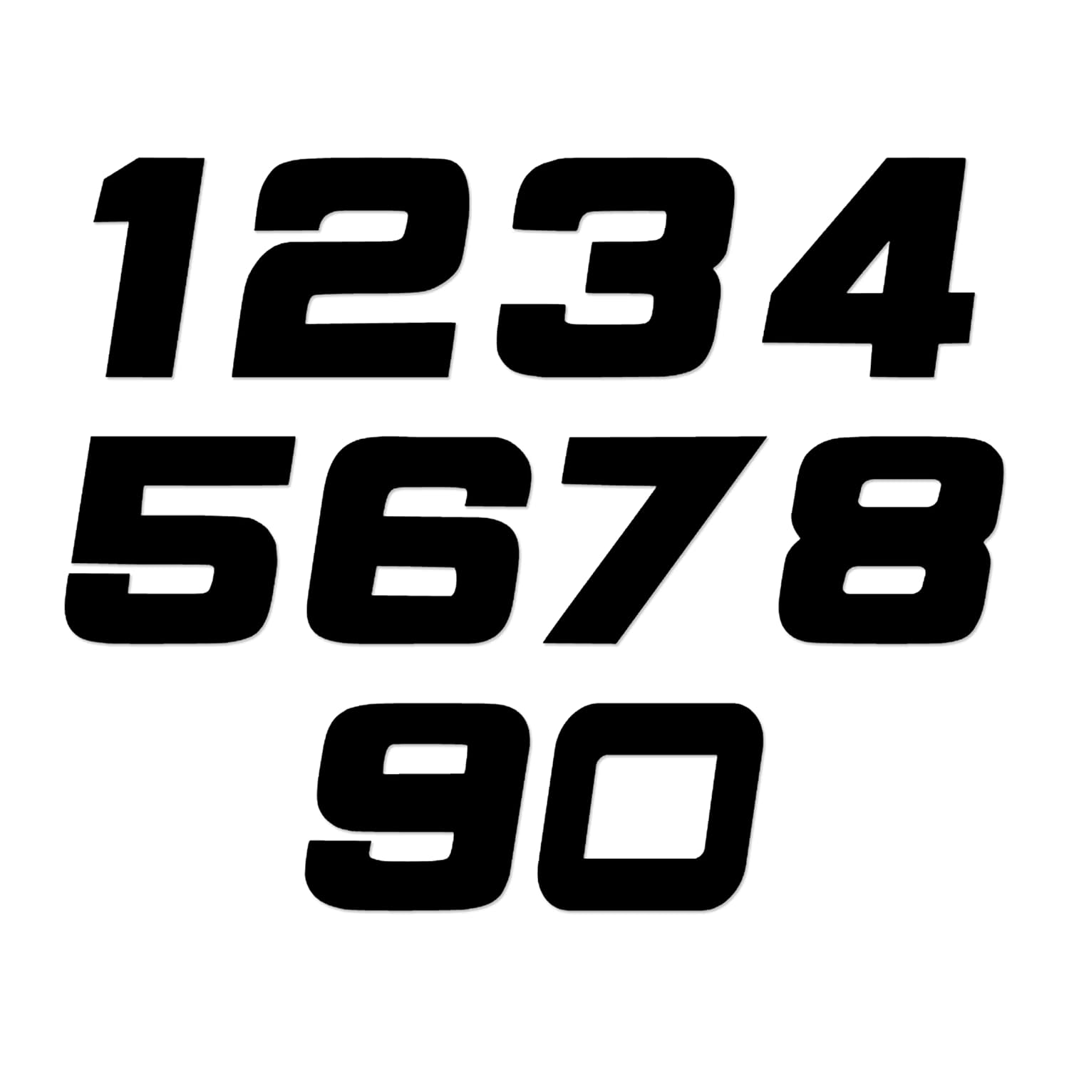 Amazon.com: Racing Numbers Vinyl Decal Sticker 0499 - Plate Numbers ...