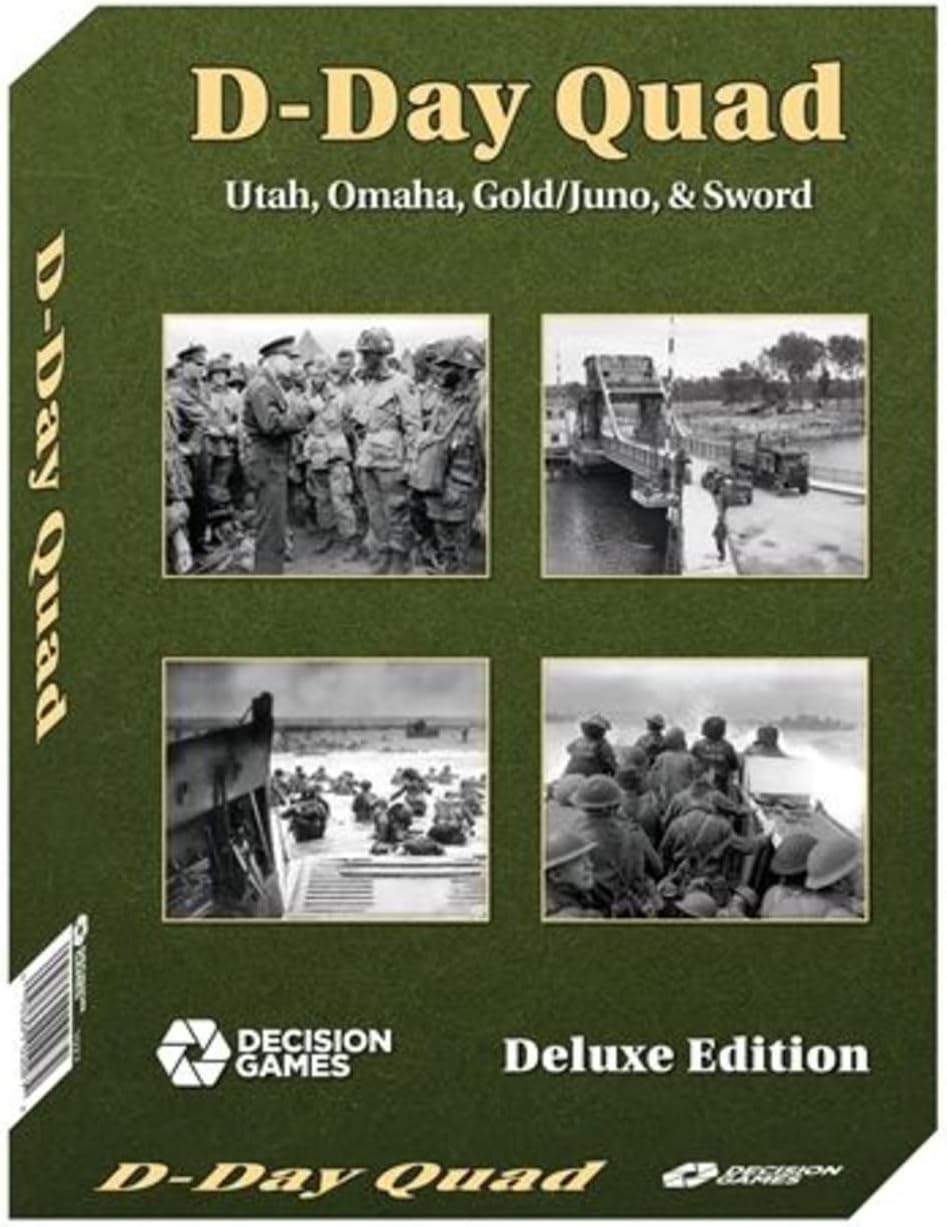 Decision Games D-Day Quad Board Game (Deluxe Edition) - 2 Players, Ages ...