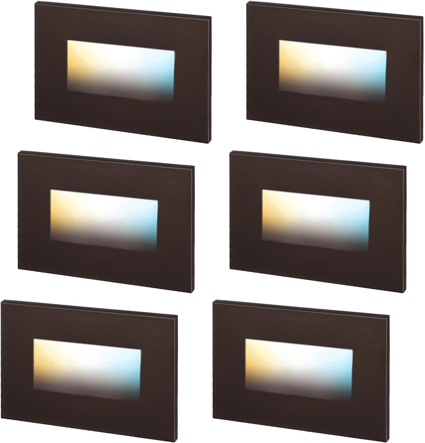 LEONLITE Premium Series 5CCT 120V LED Step Lights, Dimmable 3.5W Indoor ...